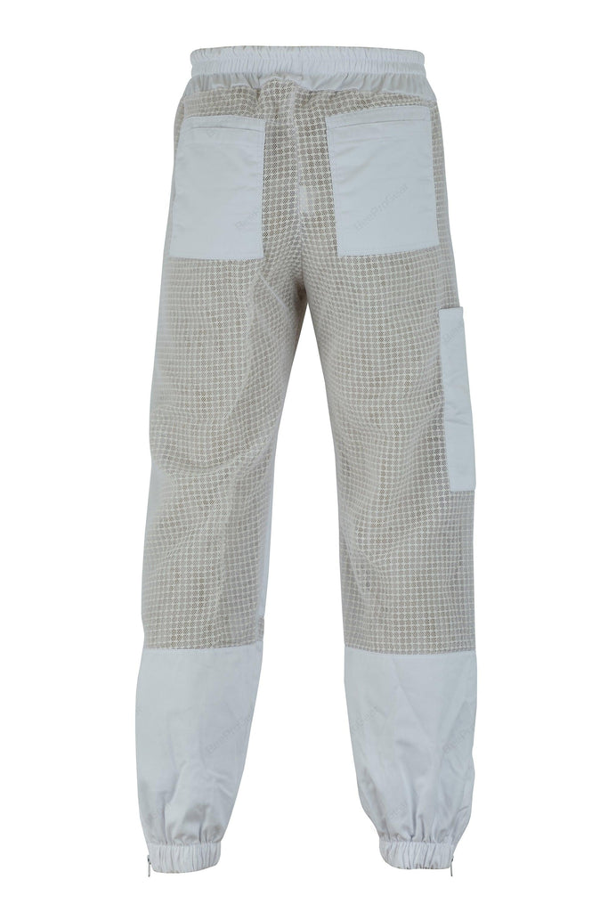 3-Layer Ultra Ventilated Sting-Proof Beekeeping Pants- White Mesh ...