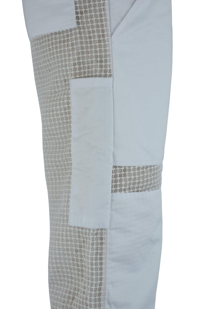 3-Layer Ultra Ventilated Sting-Proof Beekeeping Pants- White Mesh ...